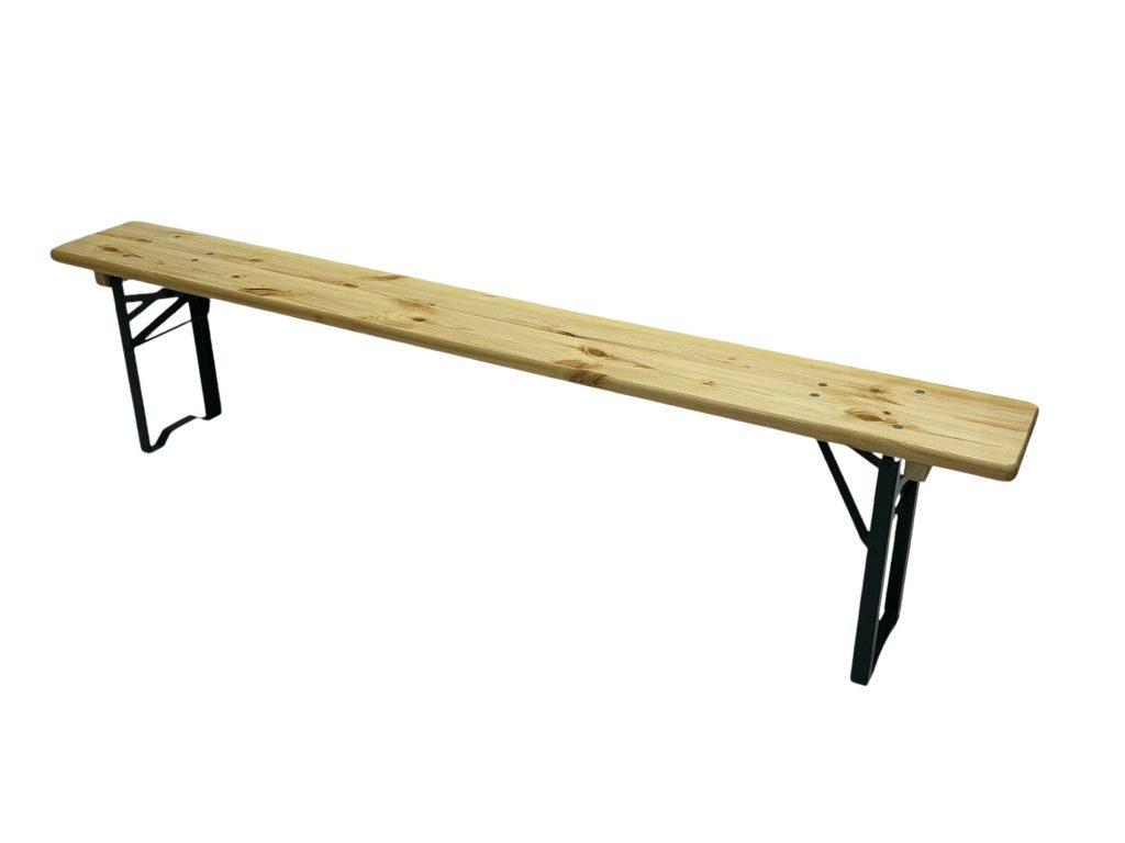2 Meter Wooden Benches - Folding Legs - BE Furniture Sales