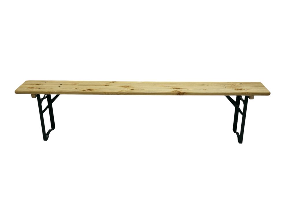 2 Meter Wooden Benches - Folding Legs - BE Furniture Sales