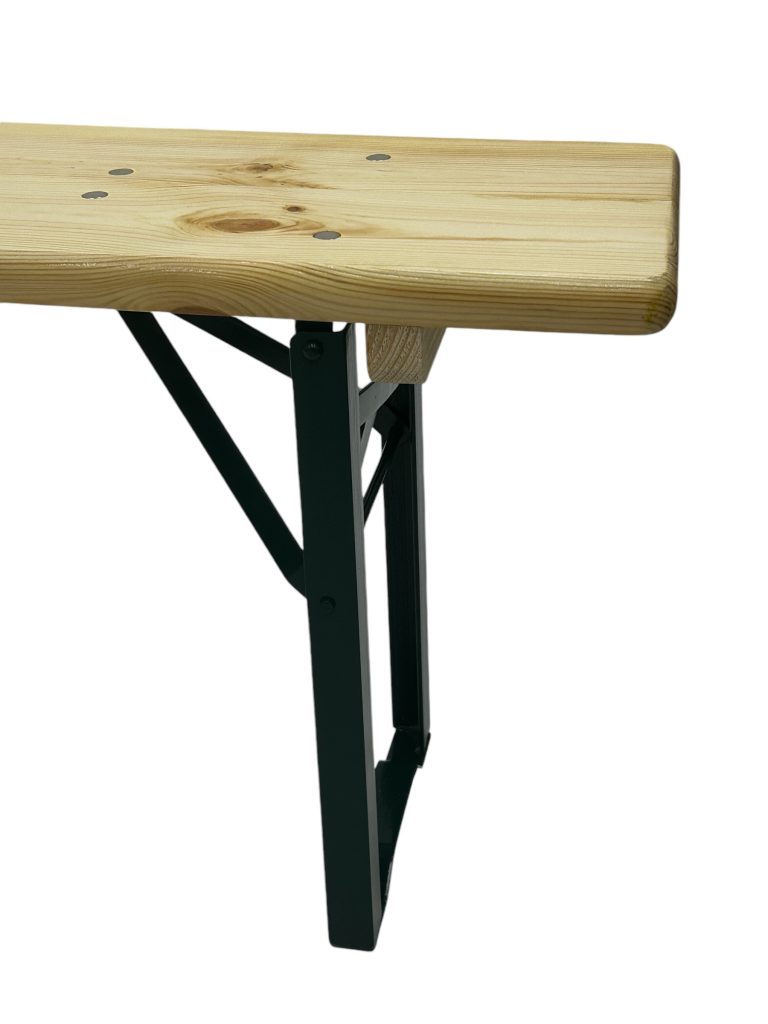 2 Meter Wooden Benches - Folding Legs - BE Furniture Sales