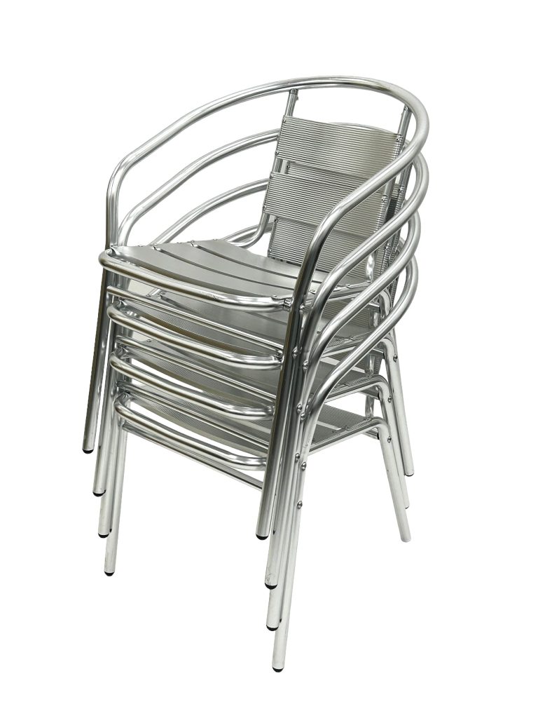 Aluminium Stacking Chair - Commercial Grade - BE Furniture Sales