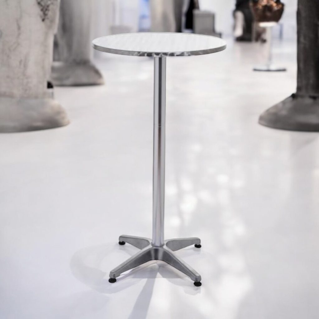 Aluminium High Table - Bars, Bistro, Home - BE Furniture Sales