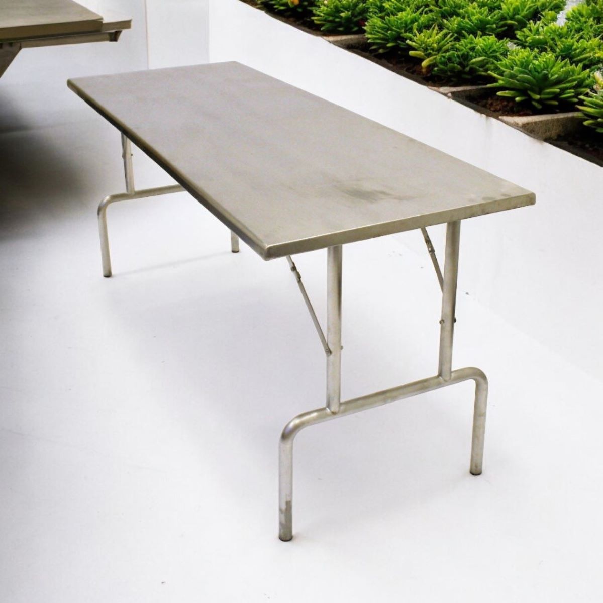 Stainless Steel Catering Table - 6' x 2'3" - BE Furniture Sales