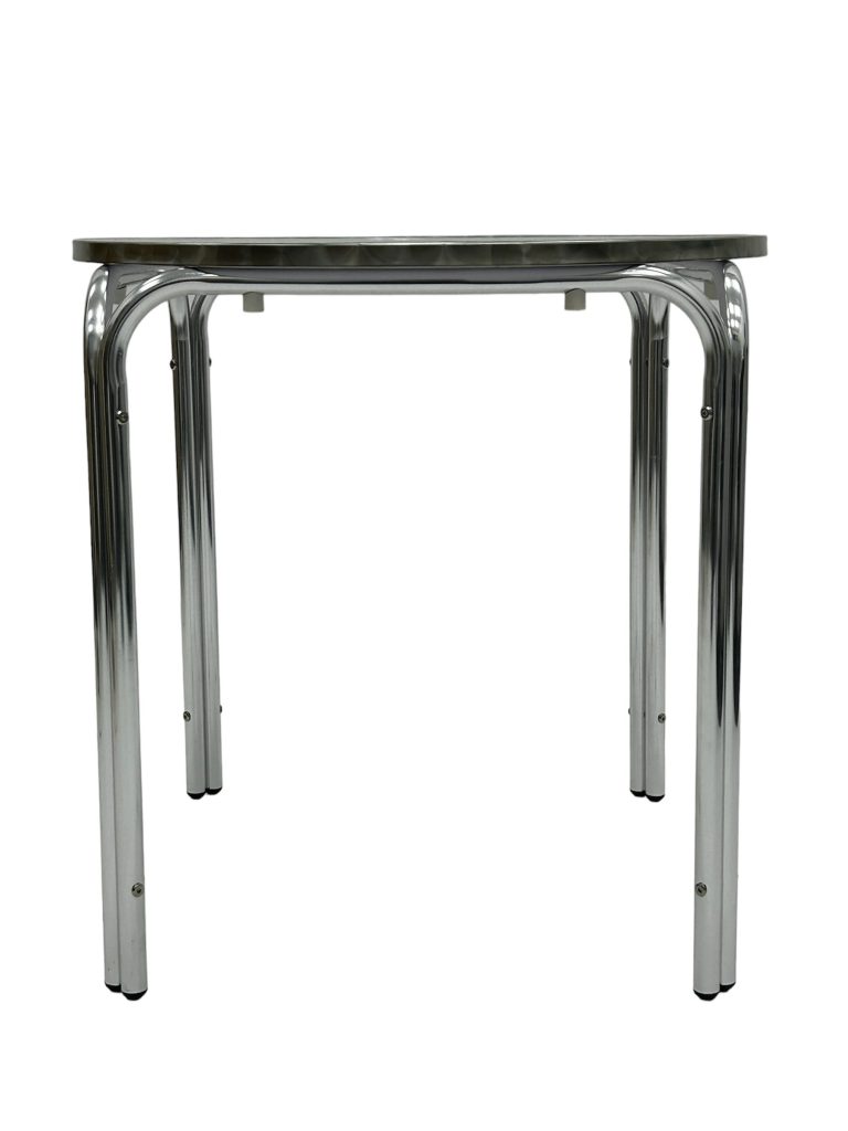 70cm Aluminium Round Stacking Table - BE Furniture Sales