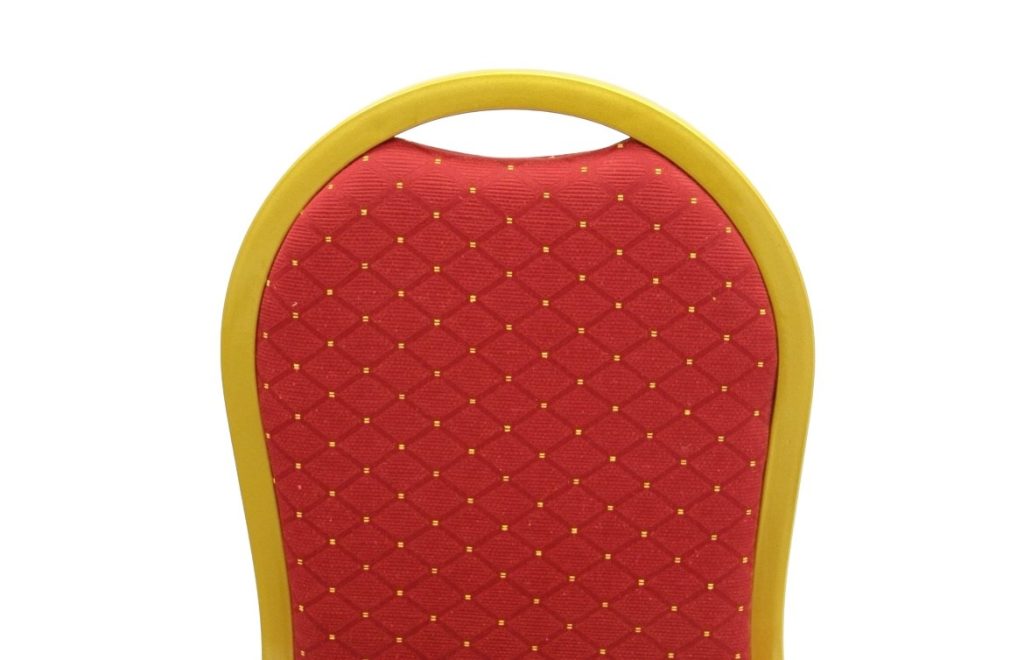 Premium Red Banquet Chairs - Gold Frame - BE Furniture Sales