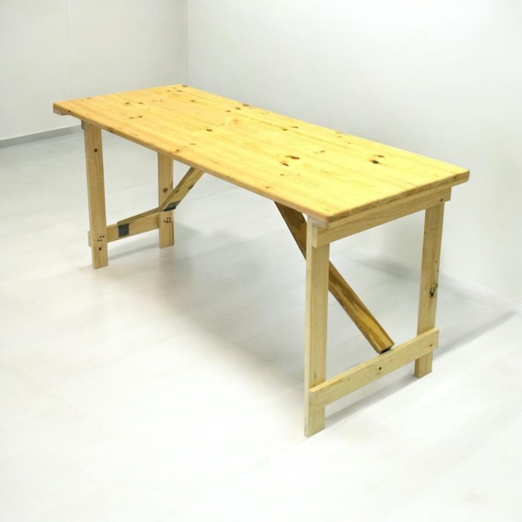 Wooden Trestle Table Sizes - BE Furniture Sales