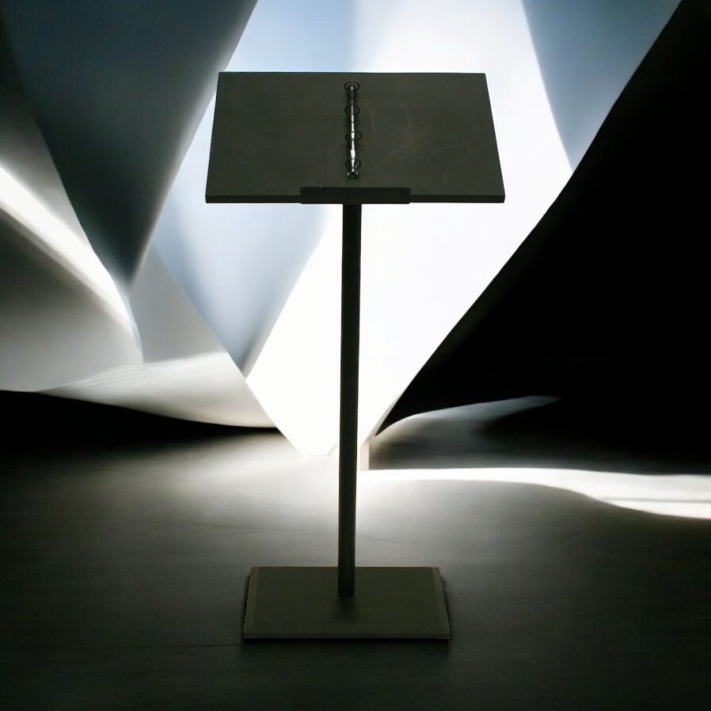 Black Metal Lectern - BE Furniture Sales