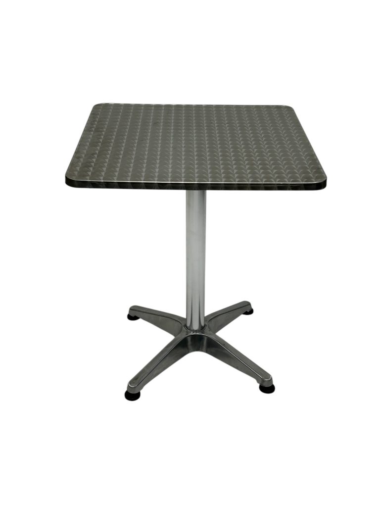 Aluminium Square Bolero Pedestal Table - BE Furniture Sales
