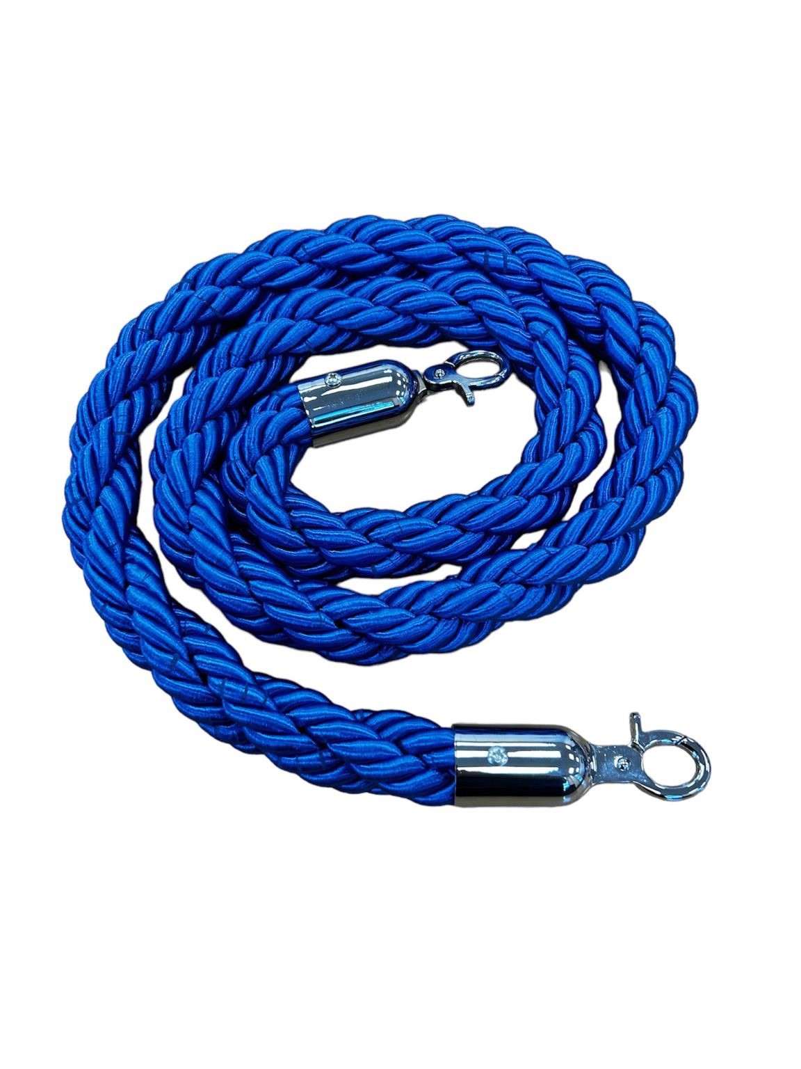 Blue Braided Ropes - Silver Hook Ends - BE Furniture Sales