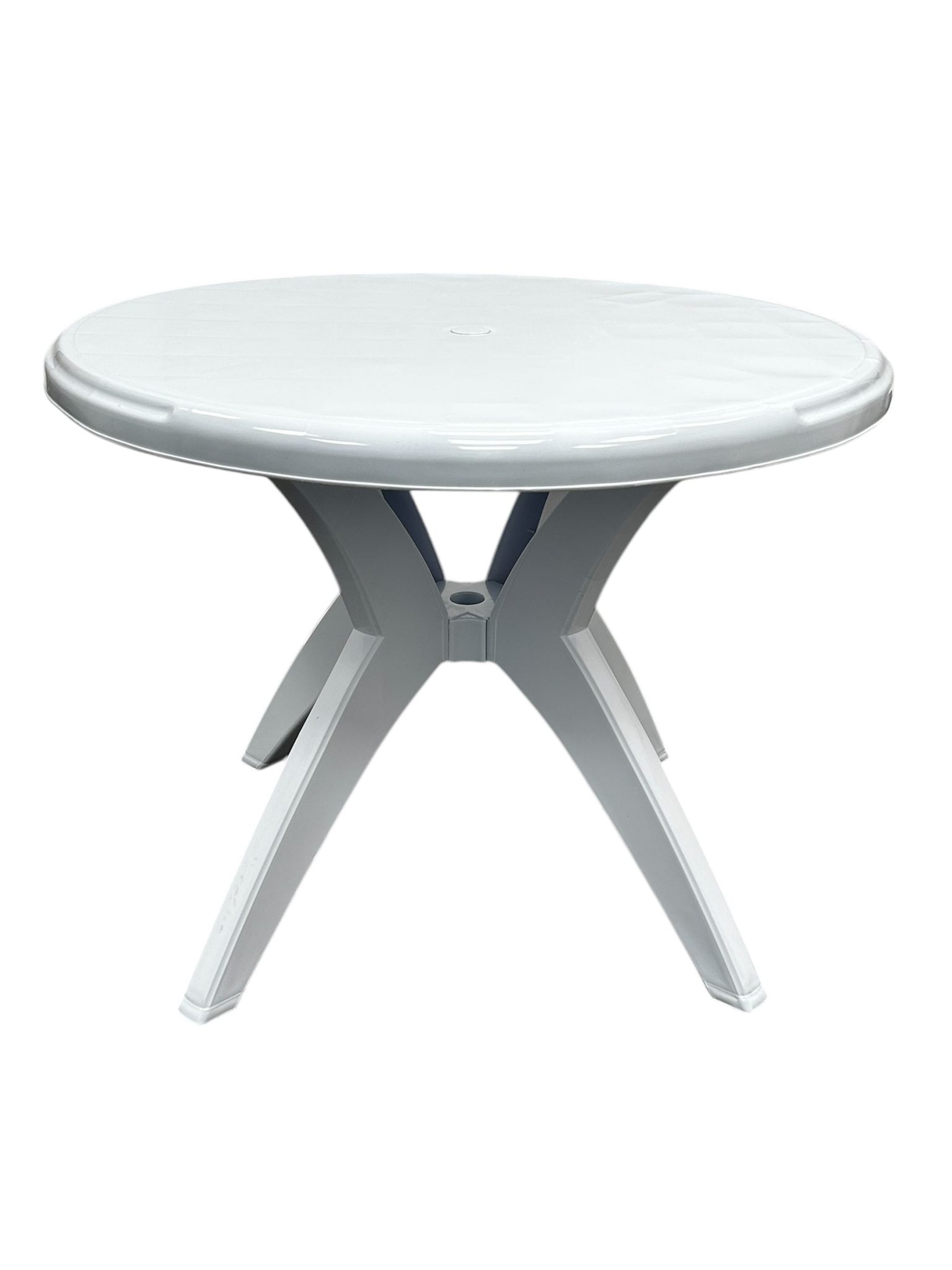 Round White Patio Table from BE Furniture Sales