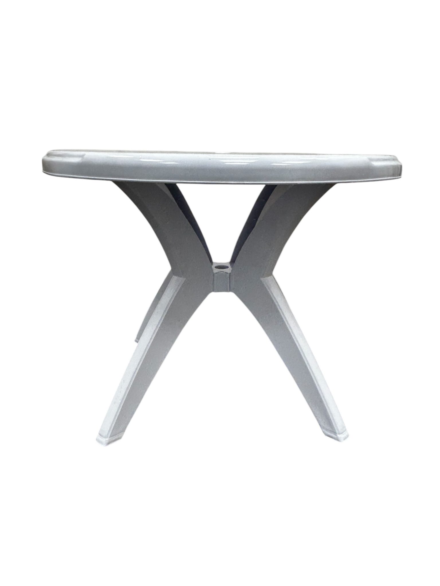 Round White Patio Table from BE Furniture Sales