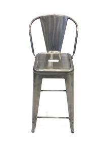 Silver Metal Tolix Counter Stools - Bars, Home - BE Furniture Sales