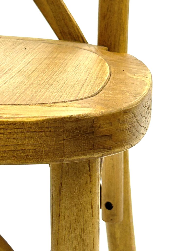 Rustic Cross Back Wooden Chairs - BE Furniture Sales