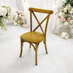Rustic Cross Back Wooden Chairs - BE Furniture Sales