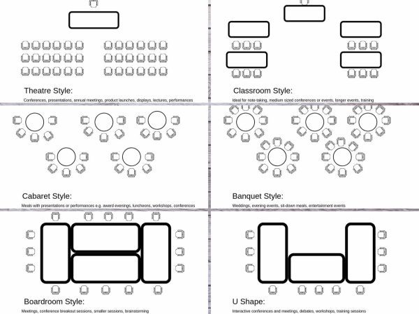 Event Seating Layouts - BE Furniture Sales