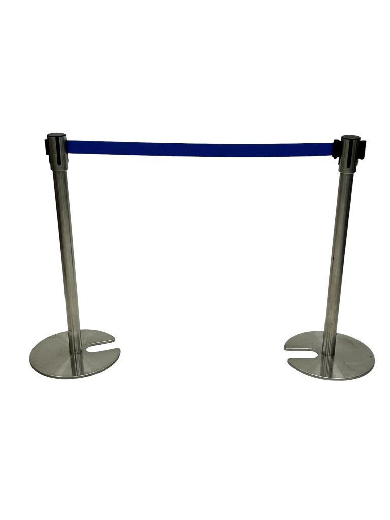 Blue Webbing Stretch Barrier - Crowd Control - BE Furniture Sales