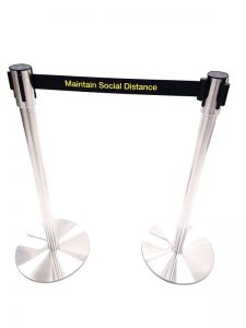 Retractable Stretch Barriers - Queue Barriers - BE Furniture Sales