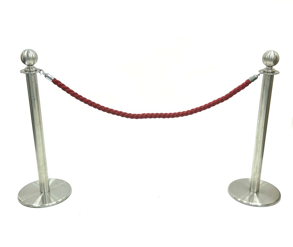 Silver Barrier Posts - Clearance - BE Furniture Sales