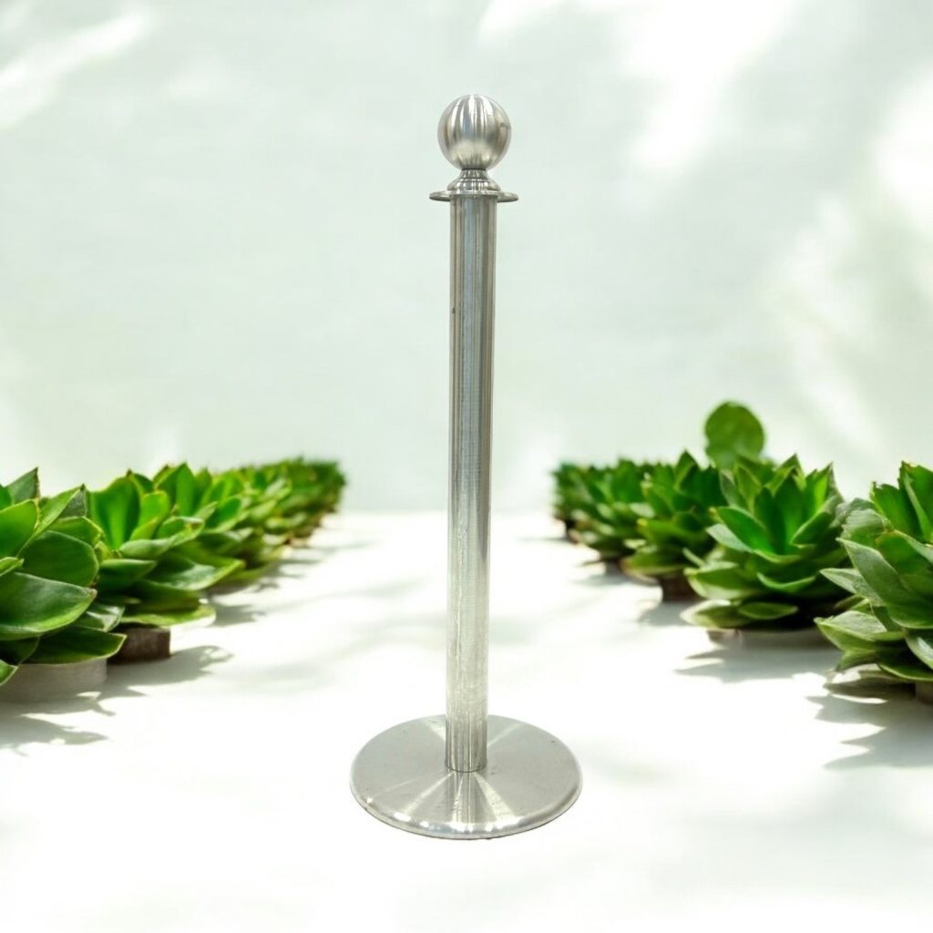 Silver Barrier Posts - Clearance - BE Furniture Sales