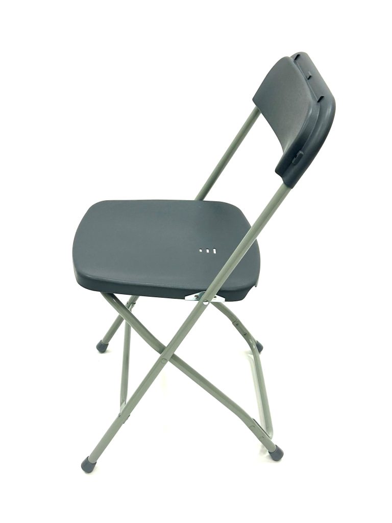 Grey Folding Chair - Event Venues, Halls, Schools - BE Furniture Sales