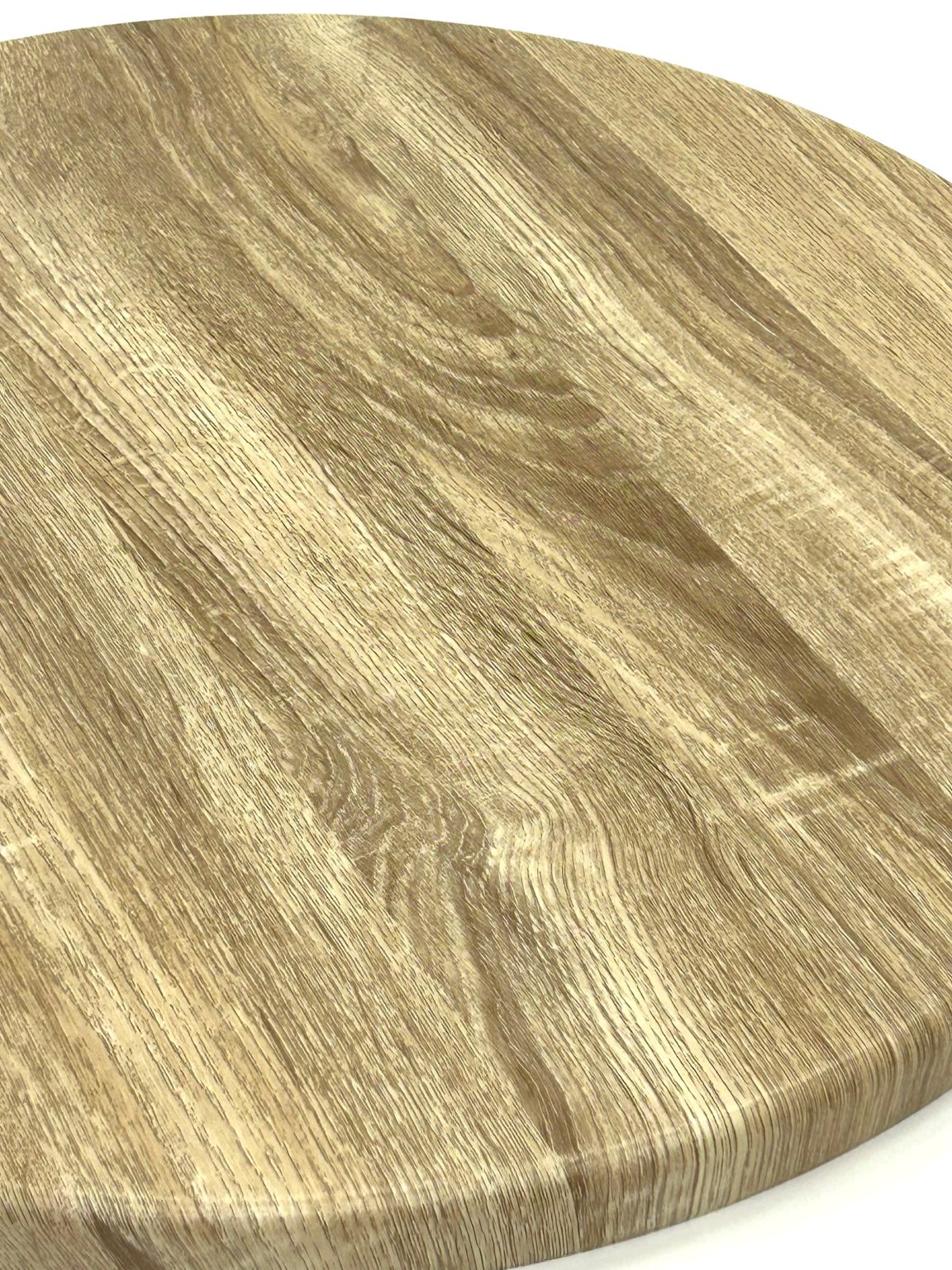 Light Wood Effect Round Table - 70cm Diameter - BE Furniture Sales