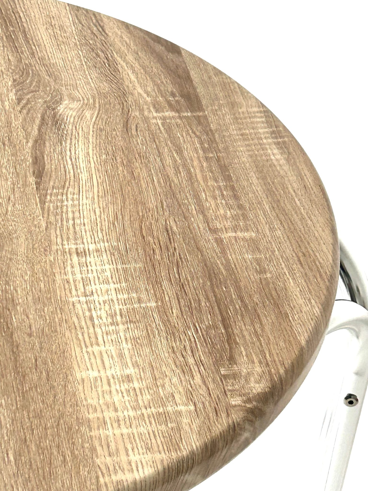 Light Wood Effect Round Table - 70cm Diameter - BE Furniture Sales