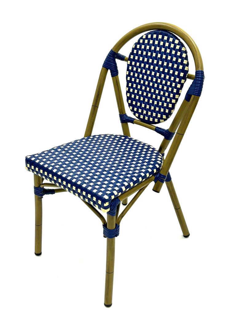 Blue Paris Bistro Set - 2 Bistro Chairs & 1 Table - BE Furniture Sales