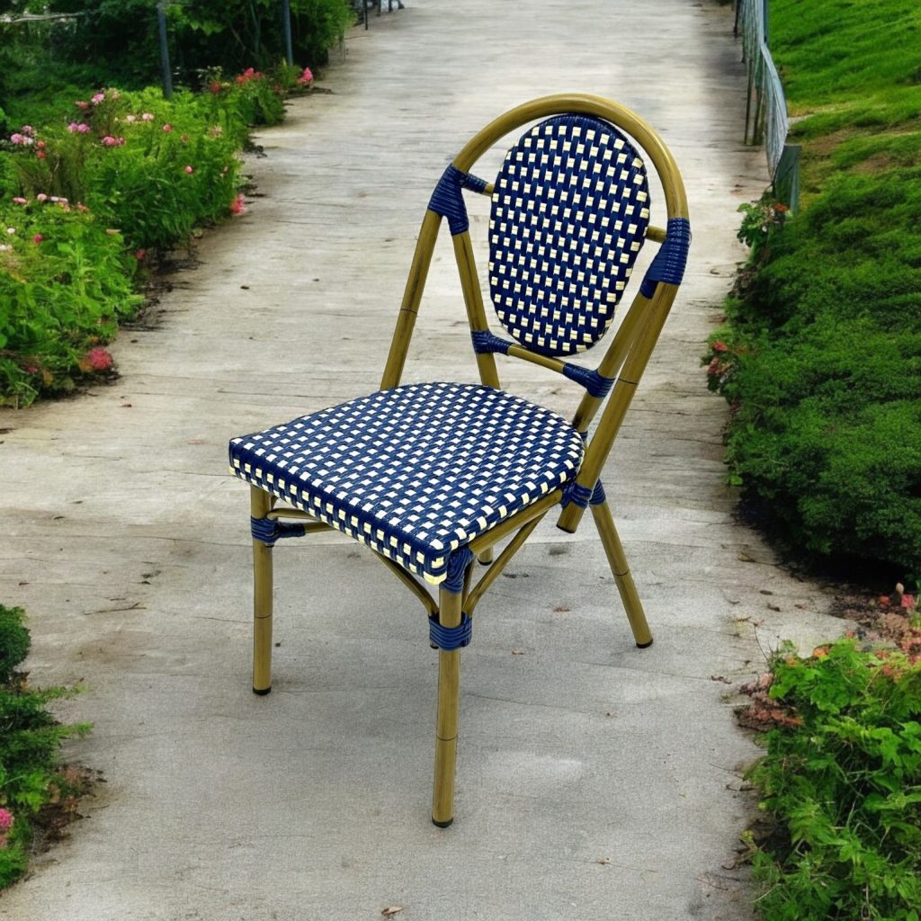 Blue Paris Bistro Set - 2 Bistro Chairs & 1 Table - BE Furniture Sales