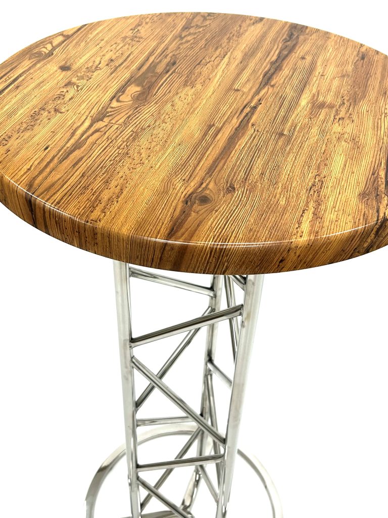 Hollywood Truss High Tables with a Choice of Tops - BE Furniture
