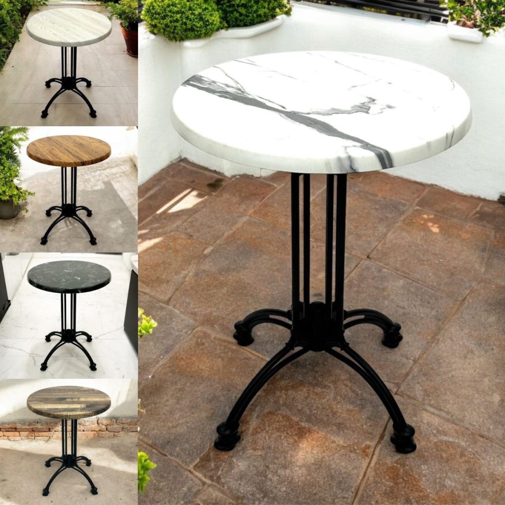 Misano Bistro Tables with a Choice of Table Tops - BE Furniture