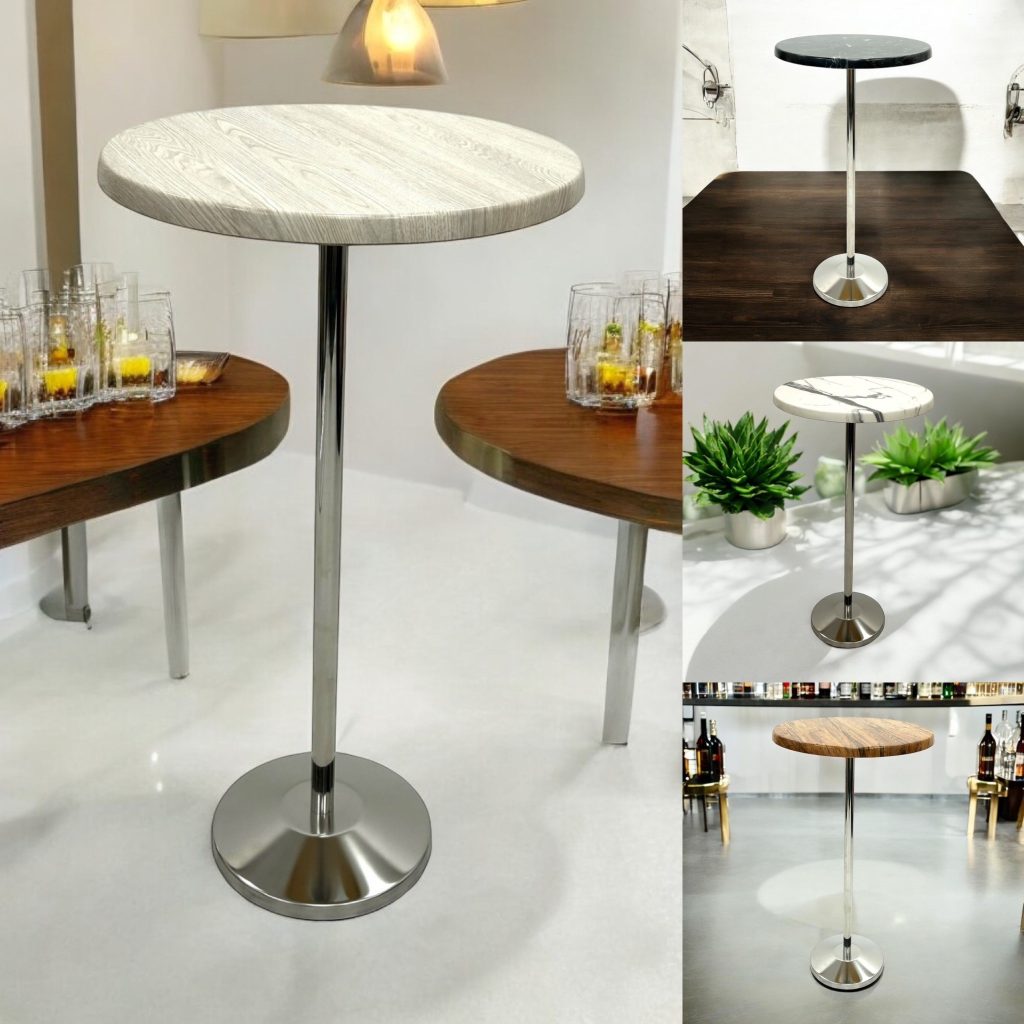 Rivazza High Tables with a Choice of Table Tops - BE Furniture