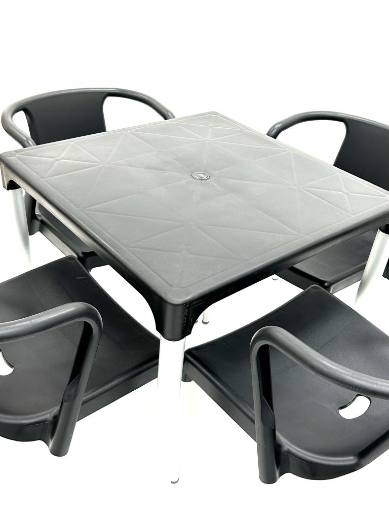 Canteen Table and Chairs Set - Table & 4 Chairs - BE Furniture