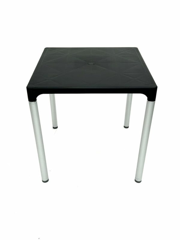 70cm Square Plastic Tables - Black or Grey - BE Furniture Sales