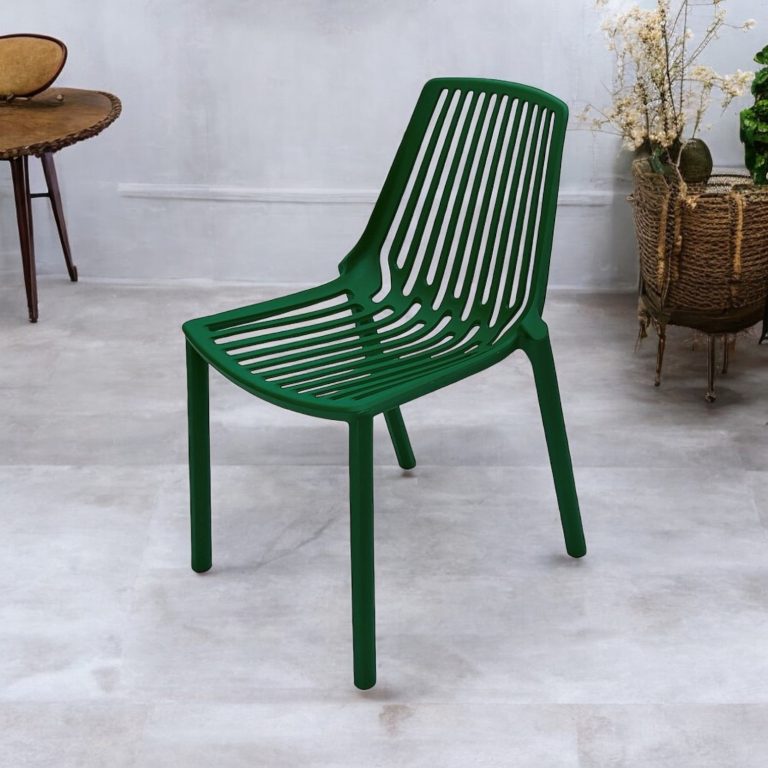 Green Plastic Stacking Chairs - Bistros & Garden - BE Furniture