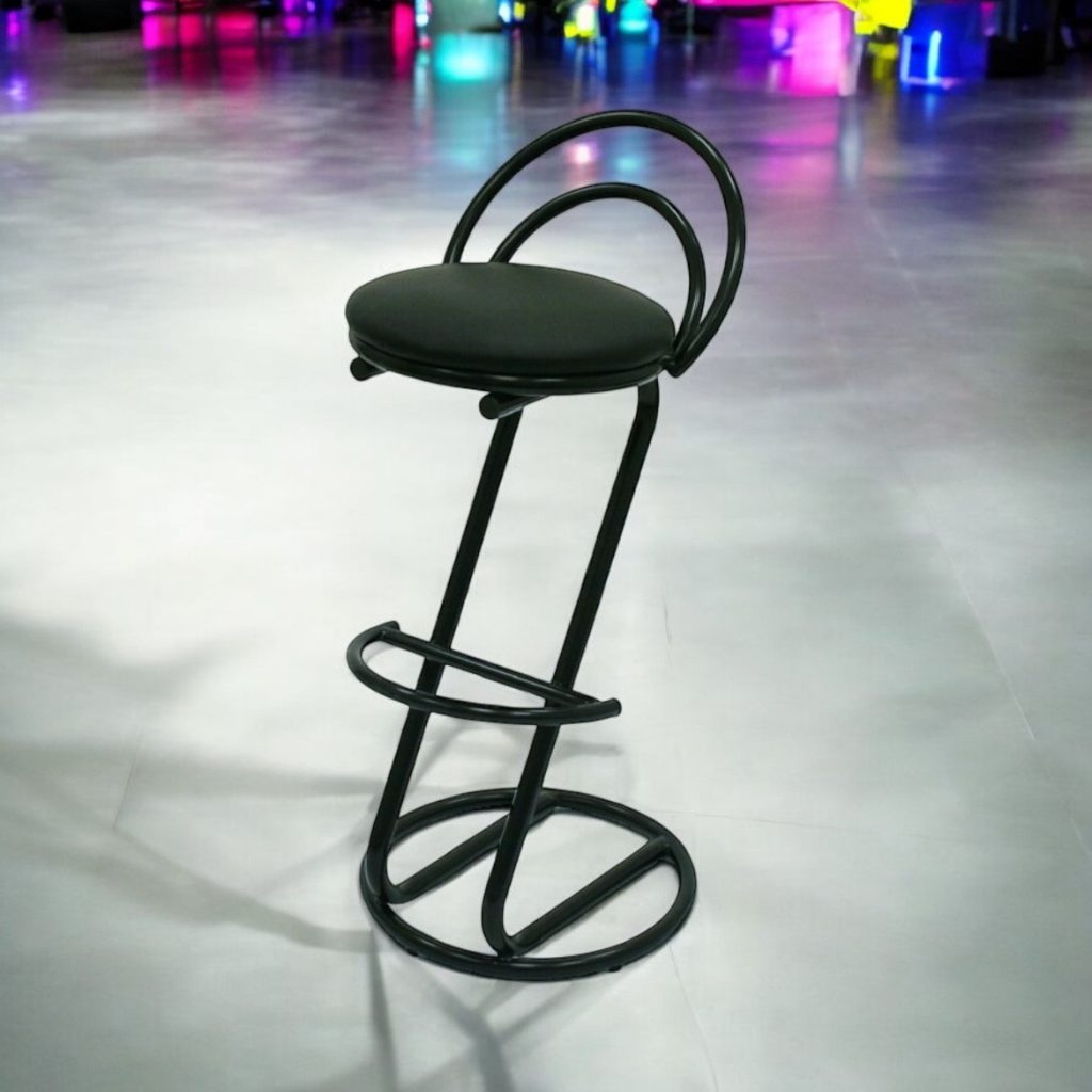 Black Cobra Bar Stools - Cafes, Bistro, Trade Stands - BE Furniture Sales