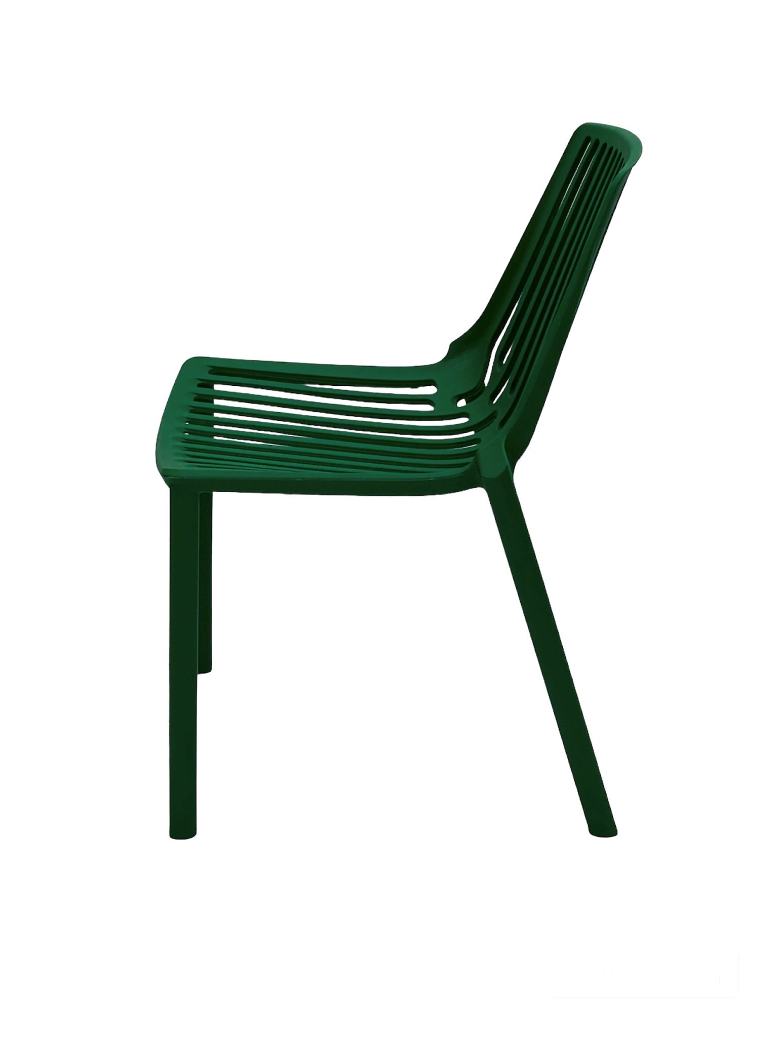 Green Plastic Stacking Chairs - Bistros & Garden - BE Furniture