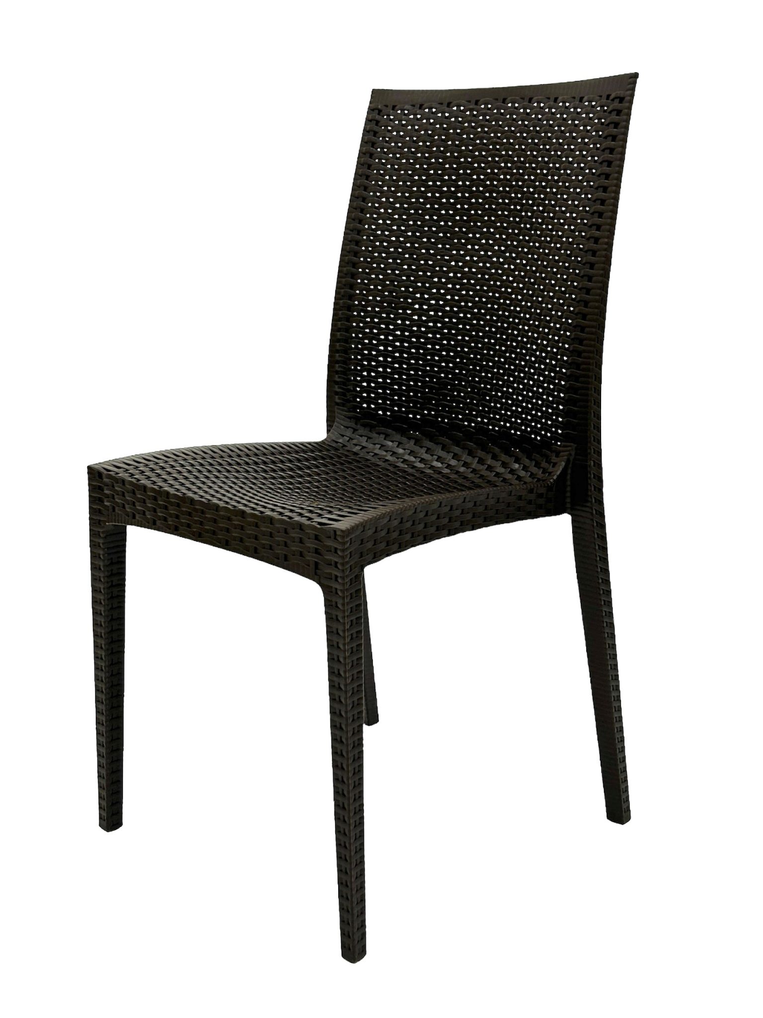 Brown Rattan Stacking Chairs - Bistros & Garden - BE Furniture