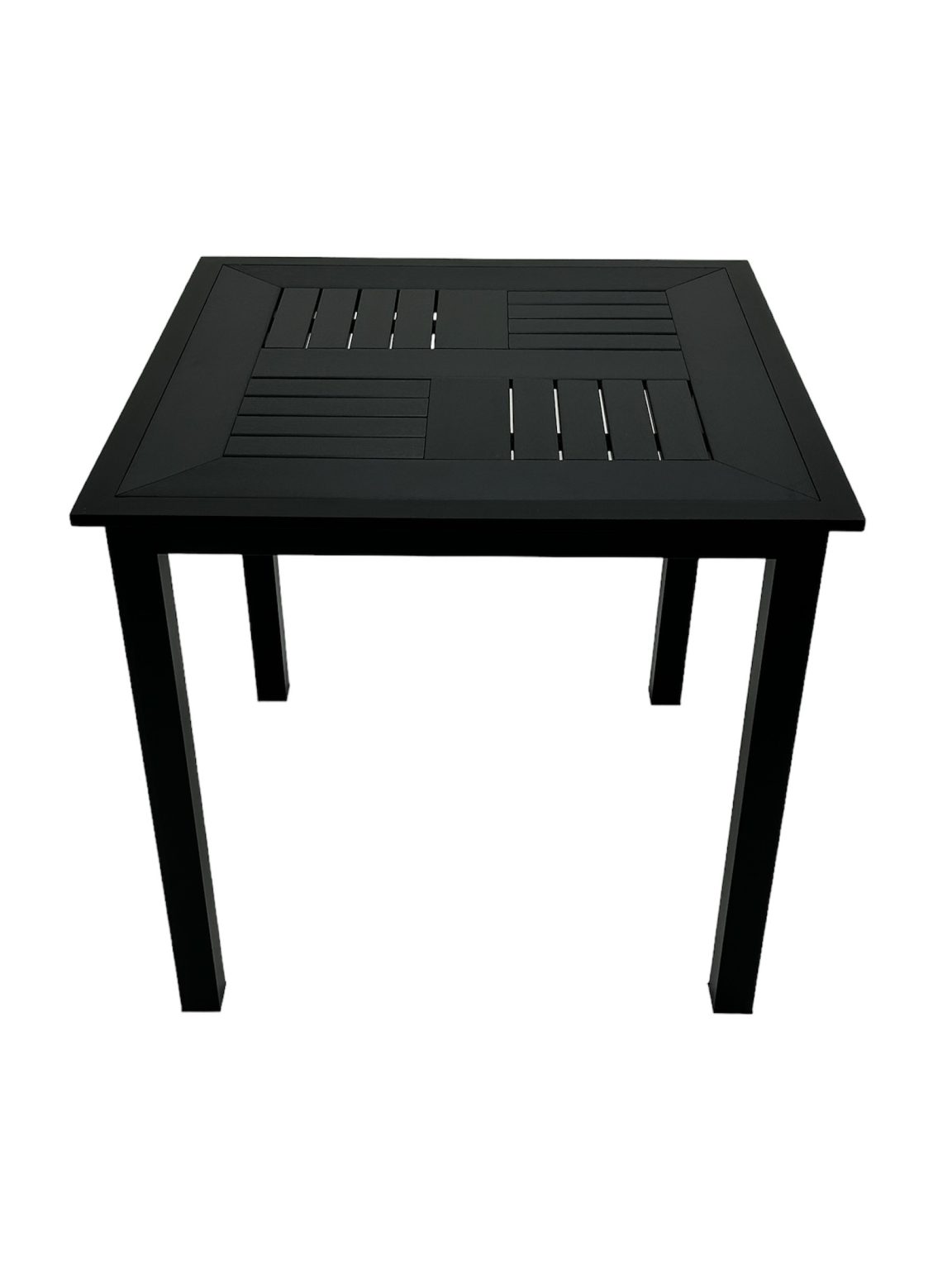 Square Black Bistro Table - Garden, Cafe & Home - BE Furniture
