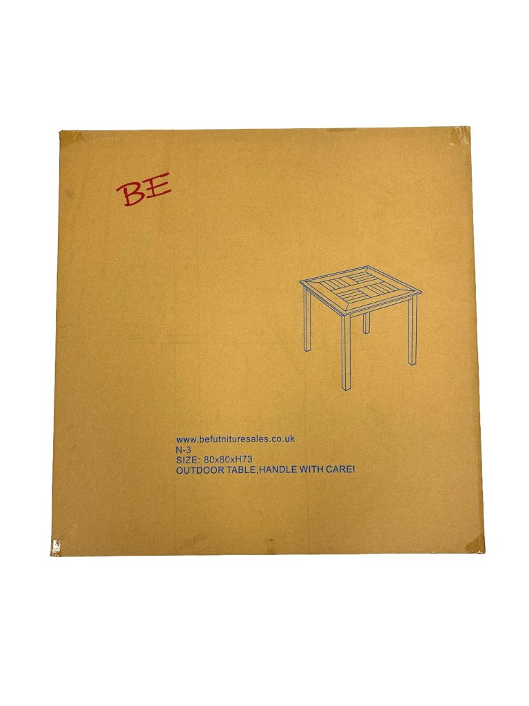 Square Black Bistro Table - Garden, Cafe & Home - BE Furniture