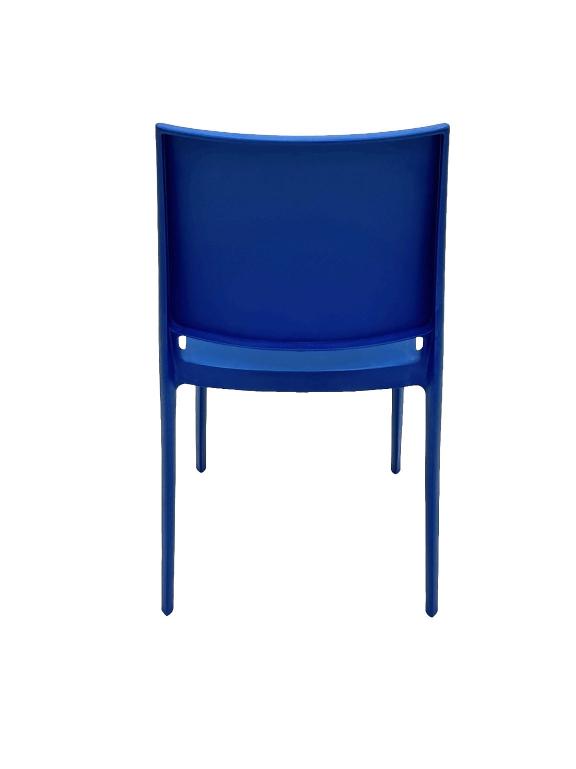Blue Plastic Stacking Chairs - Cafe's or Home - BE Furniture Sales