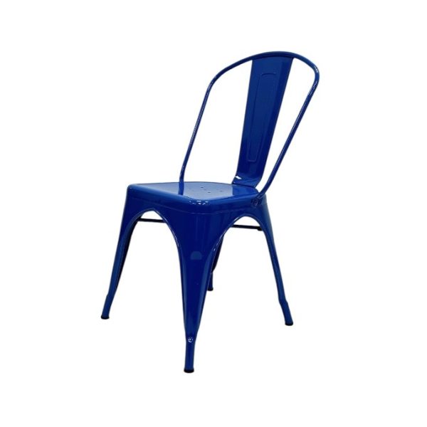 Blue Tolix Style Chairs - Cafe's, Bistros - BE Furniture Sales
