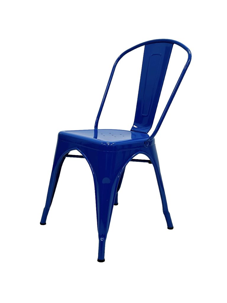 Blue Tolix Style Chairs - Cafe's, Bistros - BE Furniture Sales