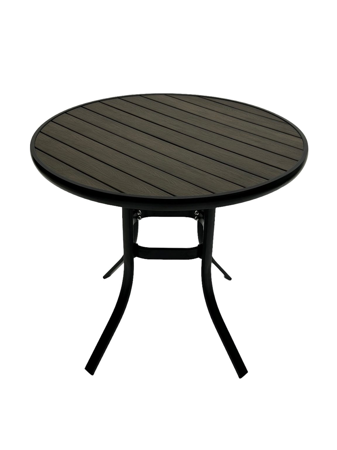 80 cm Round Brown Garden Dining Table - BE Furniture Sales