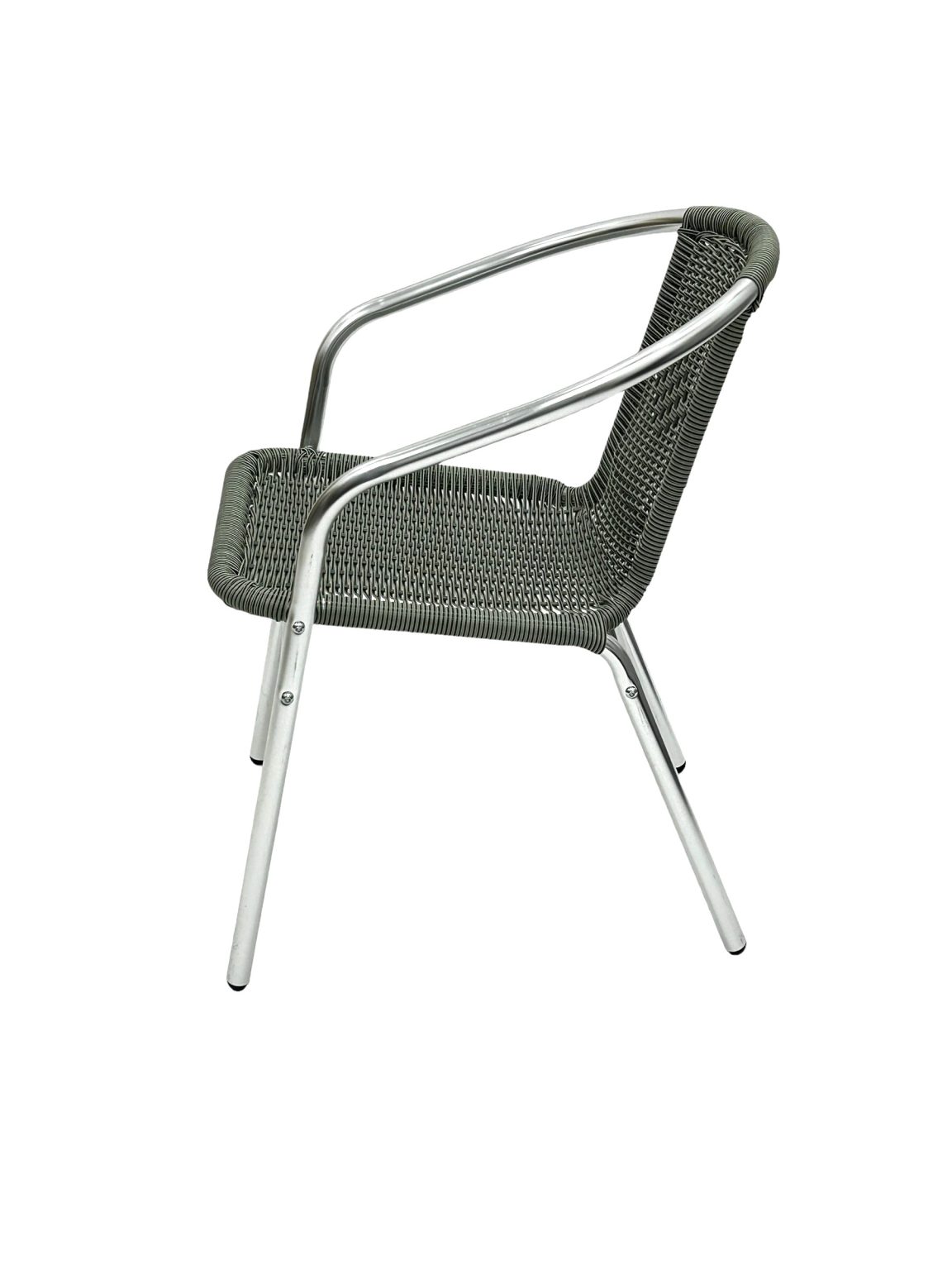 Grey Rattan Two Chair Bistro Set - BE Furniture Sales