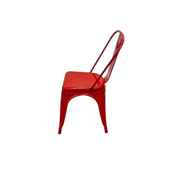 Red Metal Tolix Chairs - BE Furniture Sales